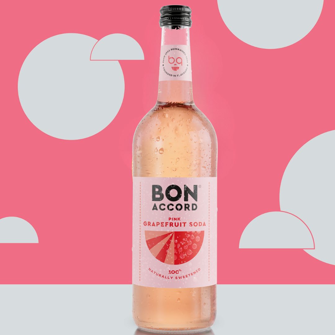 Pink Grapefruit Soda | Bon Accord Soft Drinks